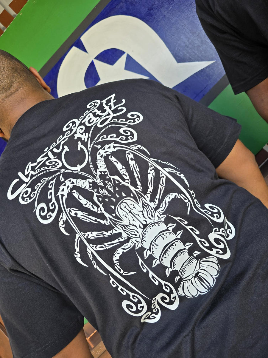 Torres Strait Printz - Cray Design Black Tee – Gab Titui Cultural Centre