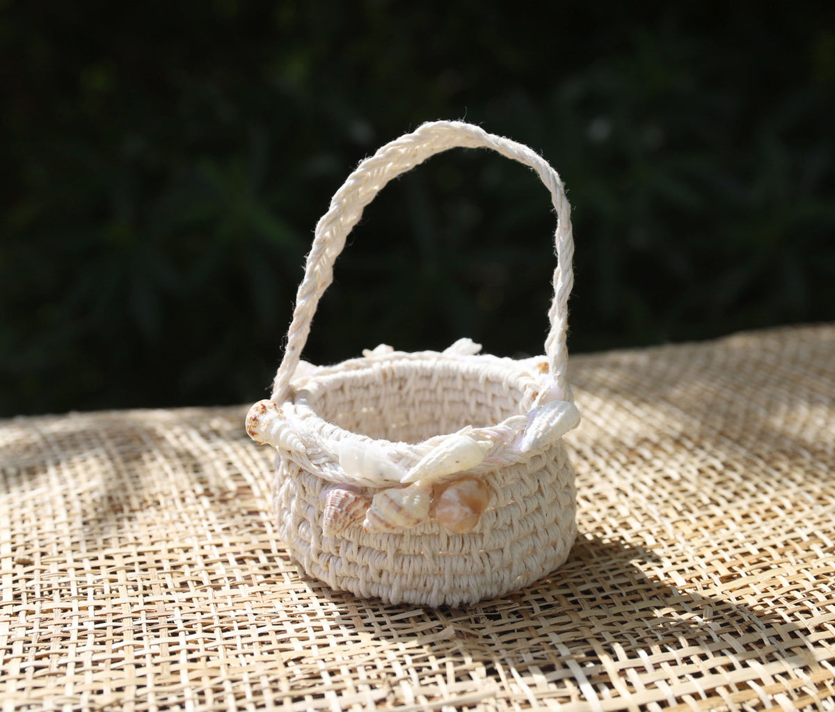 Nancy Nona - Twine Woven Basket with Shells – Gab Titui Cultural Centre